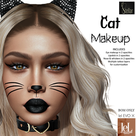 Second Life Marketplace - [Stellar] Cat Makeup evoX